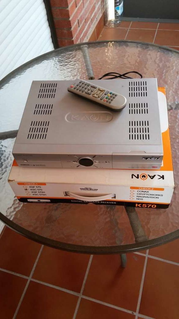 Decodificador Tv Digital Satelite KAON K570 de segunda mano por 20 EUR ...