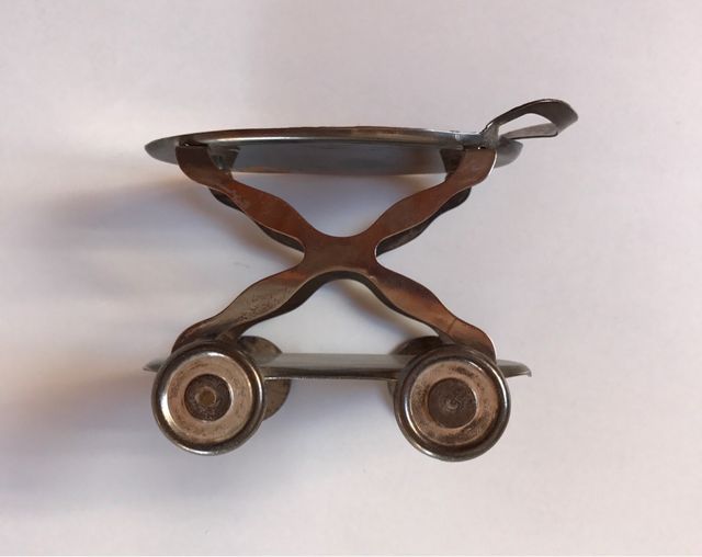 MINI CARRITO CAMARERA INOX VINTAGE de segunda mano por 25 EUR en ...