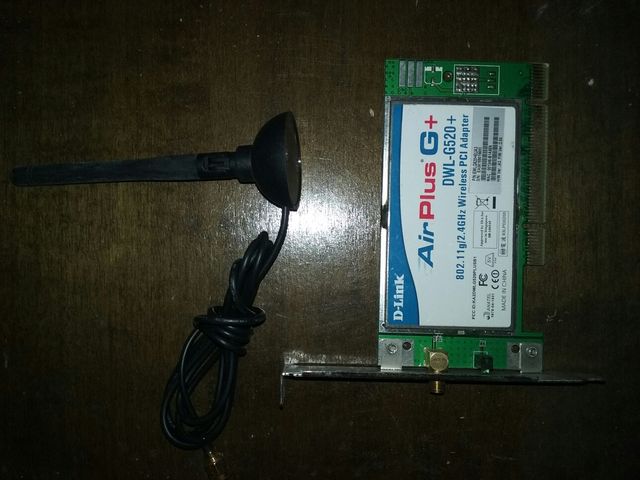 Tarjeta Pci wifi D-link DWL-G520+ de segunda mano por 10 EUR en Sant Boi de Llobregat en WALLAPOP