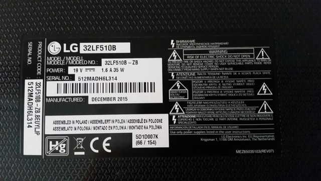 Tv LG 32lf510b de segunda mano por 1 EUR en Valencia en WALLAPOP