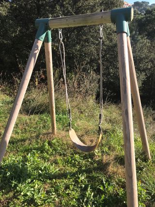Columpio madera de segunda mano en WALLAPOP