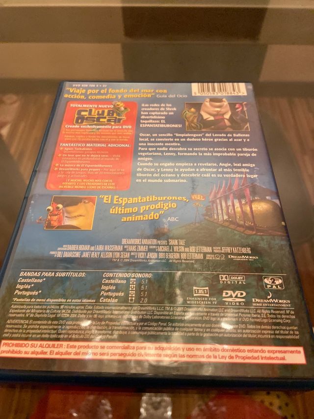 Dvd El espantatiburones de Dreamworks de segunda mano por 5 EUR en ...