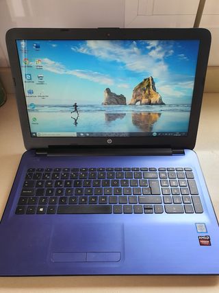Portátil HP azul de segunda mano en WALLAPOP