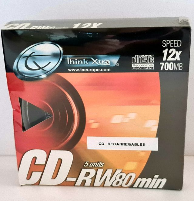 5 DISCS CR-RW REGRAVABLES de segunda mano por 6 EUR en Barcelona en ...