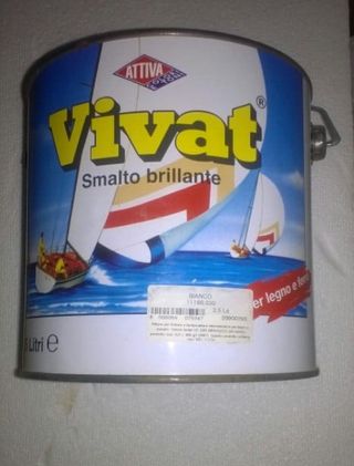 Barattolo Vivat smalto brillante bianco