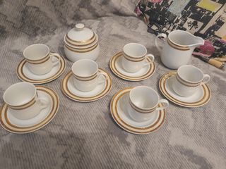 tazzine con piattino,porta zucchero, porta latte