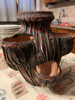Vaso in argilla colorato
