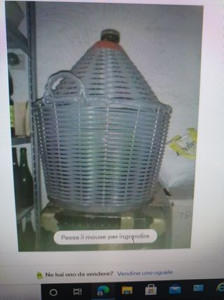 damigiana in vetro 54 litri