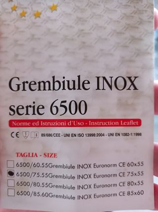 grembiule INOX per macelleria