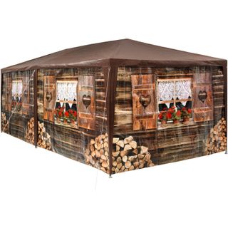 Gazebo da Giardino 3x6m Tenda per Feste Baita Dise