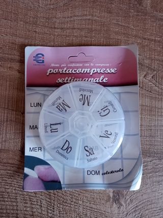 porta pillole portacompresse settimanale giorni