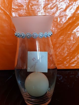 Porta candele in cristallo