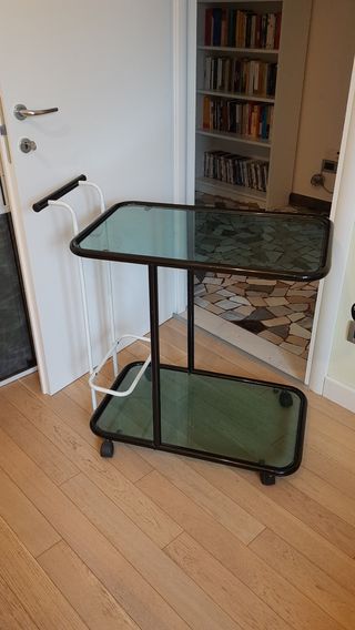 Carrello metallo e vetro