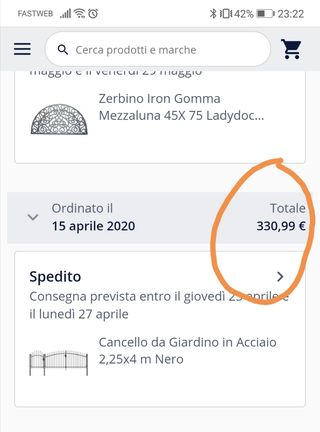 Cancello da giardino
