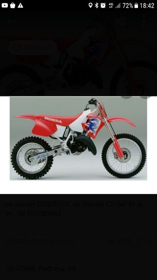 DESPIECE DE HONDA CR 125 DEL 90 AL 96 De Segunda Mano Por 10 EUR En DESPIECE DE HONDA CR 125 DEL 90 AL 96 De Segunda Mano Por 10 EUR En