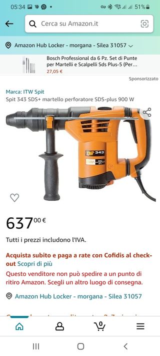 TRAPANO DEMOLITORE TASSELATORE SPIT 343 SVC