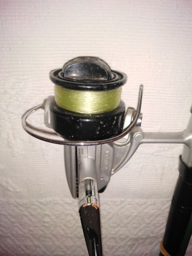 Caña spinning\/lance carrete Olympic Spark 3100 de segunda mano por 18 EUR en Valencia en WALLAPOP