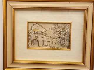 quadro incisione su argento 