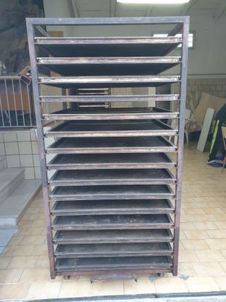 carrelli con teglie 80x80x forni rotativi