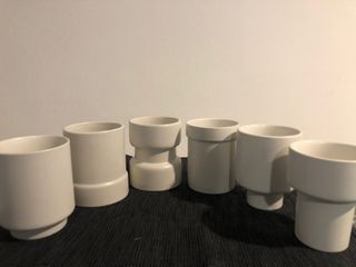 Set 6 bicchieri ceramica - design