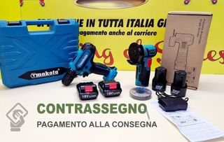 KIT AVVITATORE + MINI FLEX + ACCESSORI E BATTERIE