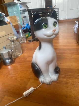 Lampada resina gatto
