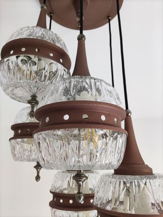 lampadario anni 60, restaurato