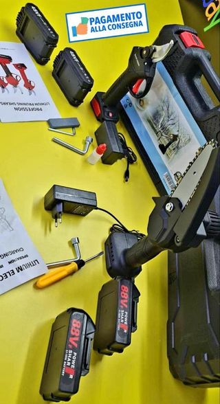 🌸SEGA ELETTRICA 88V +  FORBICI A BATTERIA 48V