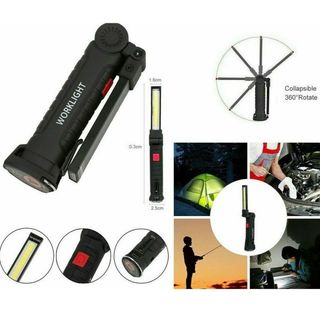 Torcia meccanico ricaricabile led cob magnetica