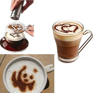 Graziosi Stampi per decorare il cappucccino 16 pz