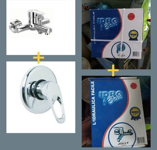 Miscelatore doccia ad incasso tom +Miscelatore Vas