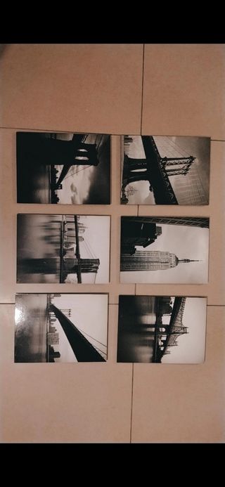 Set 9 quadri bianco e neri