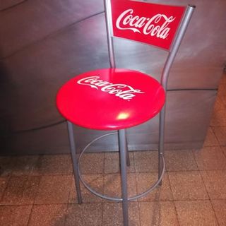 sgabelli alti originali Coca Cola