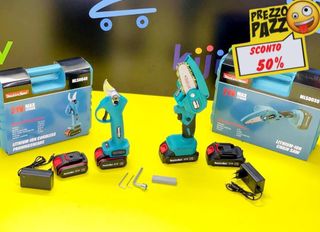 KIT MINI SEGA ELETTRICA 21V +🌸fORBICI A BATTERIA