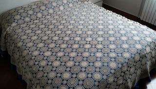 COPRILETTO MATRIMONIALE ALL’UNCINETTO