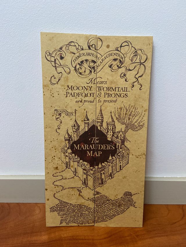 Autentico Mapa de Harry Potter The marauders map de segunda mano por 40 ...