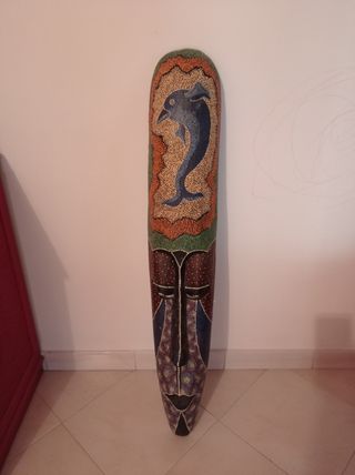 maschera parete Africa maori