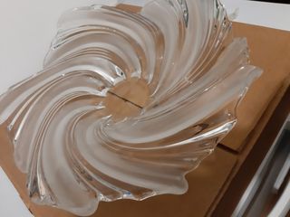 centro tavola in vetro 