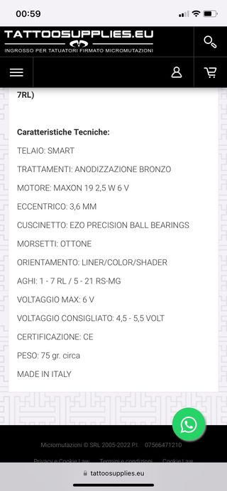 Macchinetta per tatuaggi 