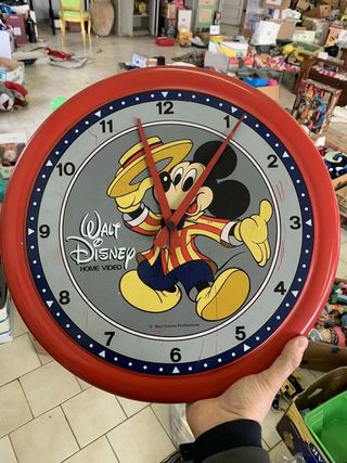 Orologio Da Parete Walt Disney Topolino Vintage