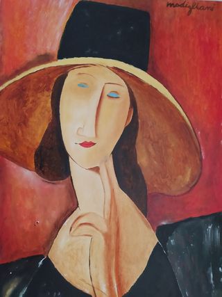 quadro dipinto a mano riproduzione Modigliani