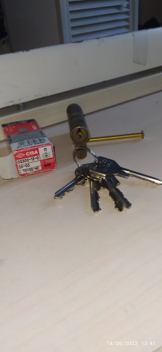 Cilindro Serratura Cisa 0G312-0 L70=30-40