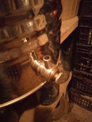 bidone con rubinetto in acciaio inossidabile l 50 