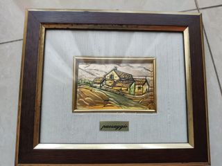 quadro che raffigura un paesaggio