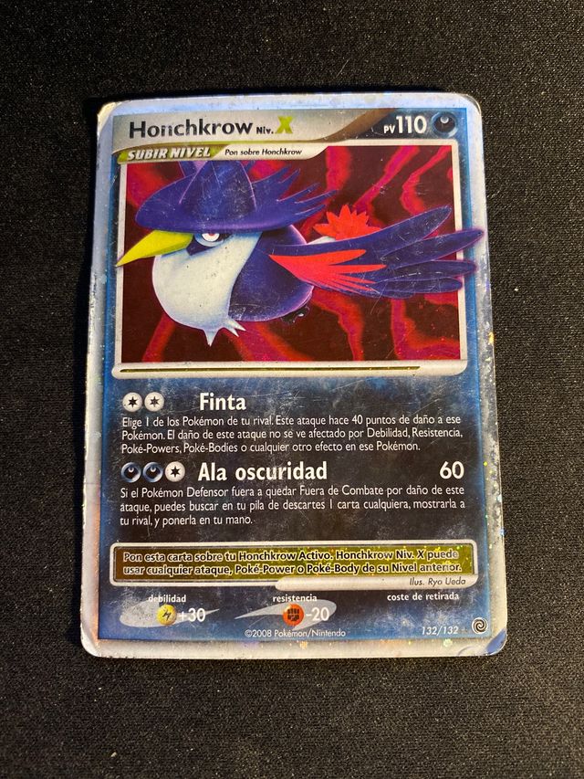 Carta Pok mon Honchkrow Lvl X Maravillas Secretas De Segunda Mano Por 5 carta-pok-mon-honchkrow-lvl-x-maravillas-secretas-de-segunda-mano-por-5