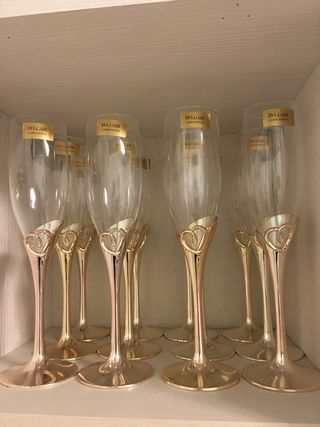 12 Flutes placcati argento