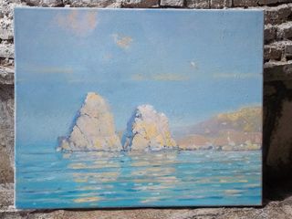 DUE ROCCE.olio su tela