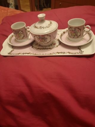 servizio caffè per due in porcellana