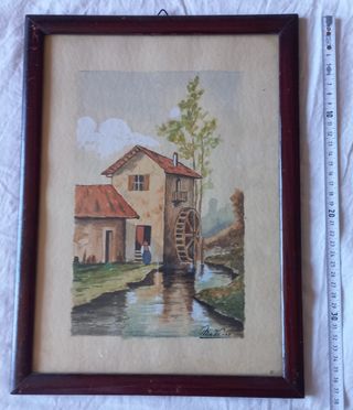 Acquerello vintage mulino