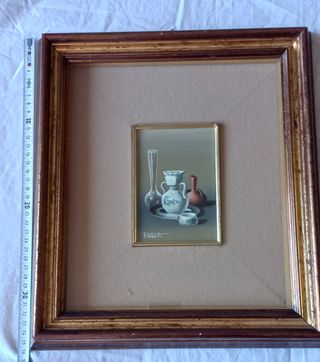 Quadro piccola natura morta vintage